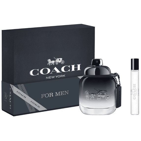 Coach For Men 2.0oz/60ml EDT Spray +0.25oz/7.4 ml EDT Spray Gift Set ...
