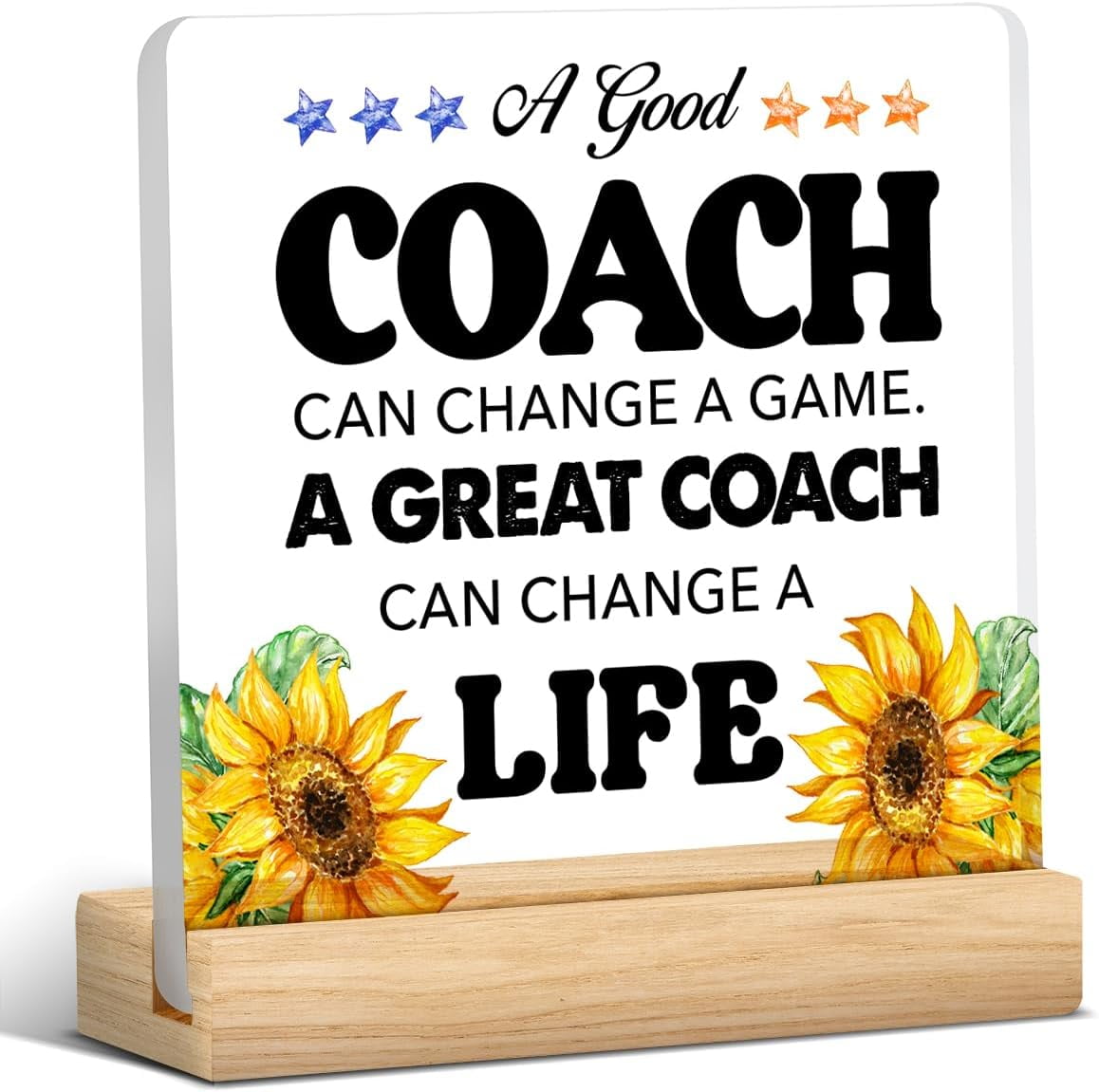 Coach Gifts Appreciation Gift for Coach Clear Desk Decorative Sign a ...