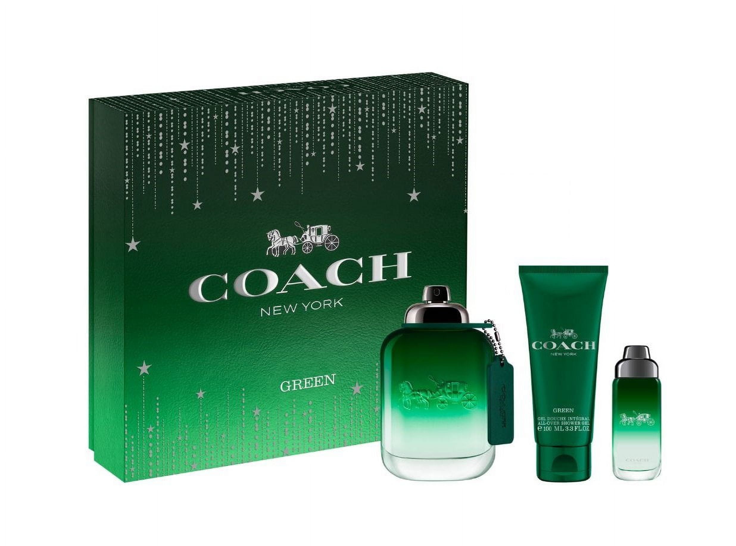 Coach Green Men's Fragrance 3-Piece Perfume Gift Set - 3.4 oz EDT Spray ...