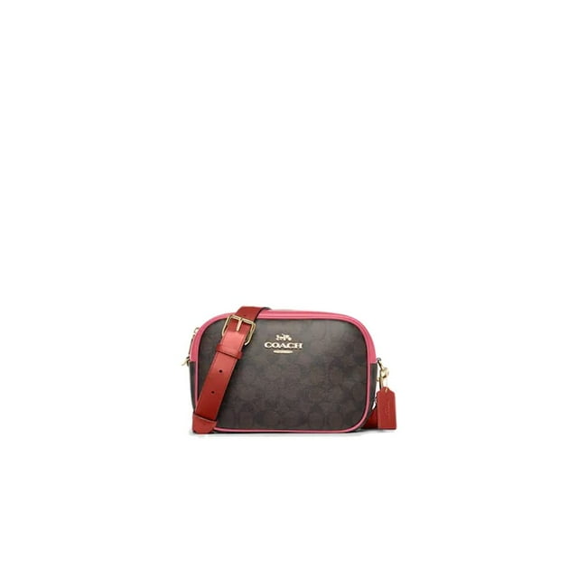 Coach Jamie Camera Bag Signature Canvas(IM/Brown/Watermelon) - Walmart.com