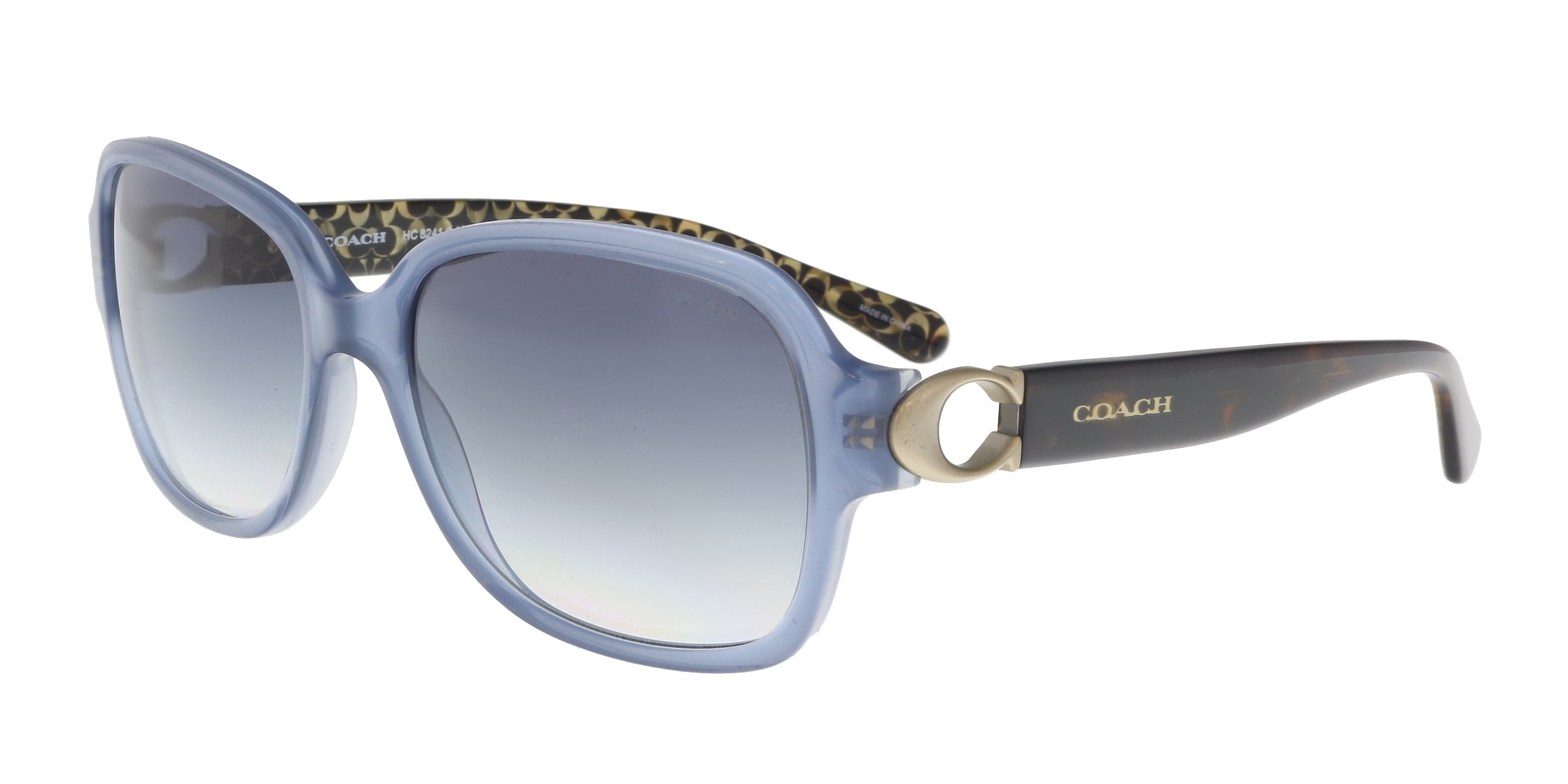 Coach L1031 HC 8241 Plastic Womens Rectangle Sunglasses Match Milky ...