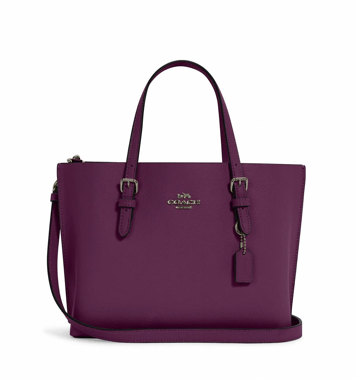 COACH Boysenberry Leather Mollie Tote 25 Purse Handbag Bag - Walmart.com