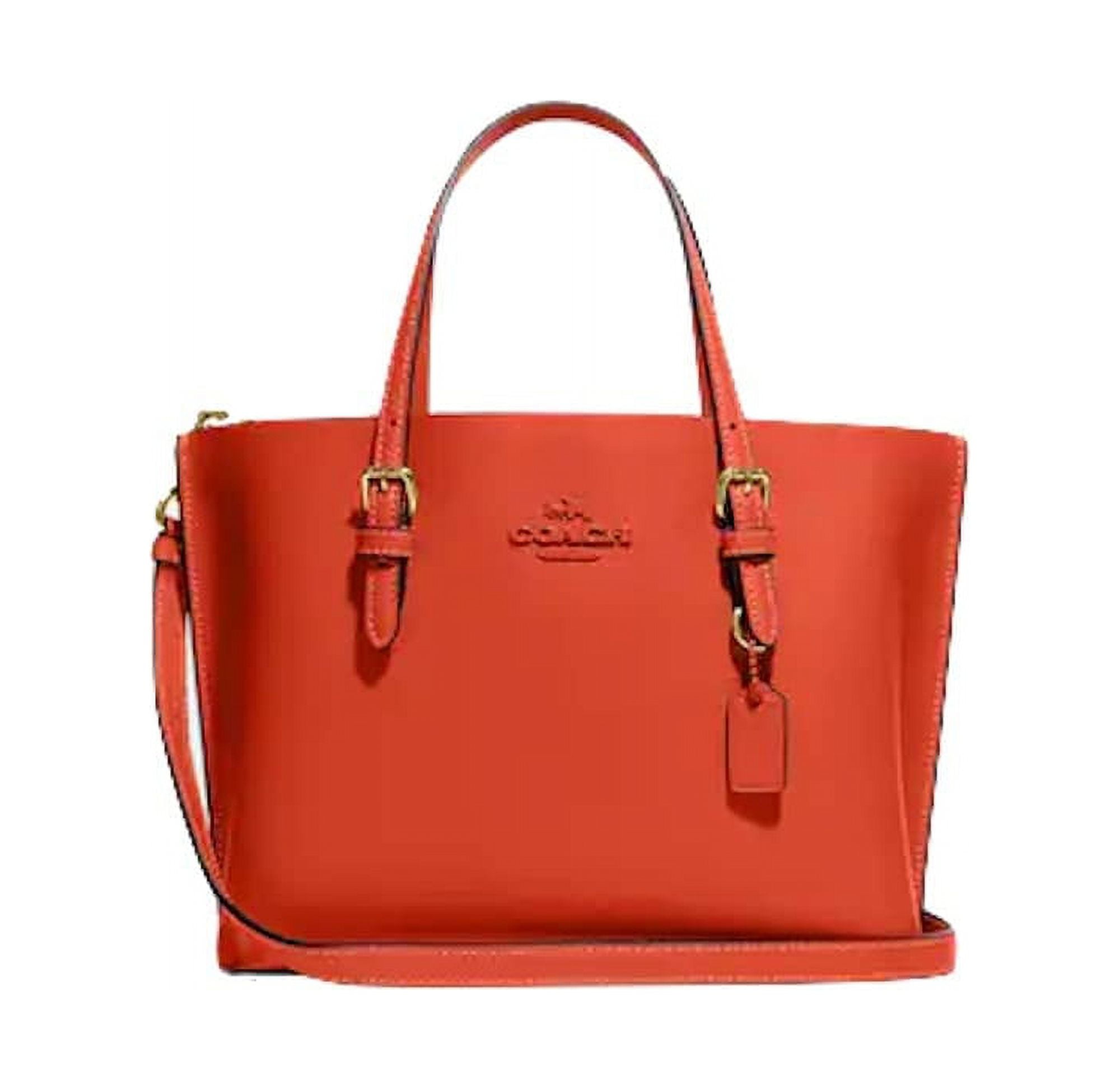 Coach Leather Mollie Tote 25 IM/Mango, Model C4084 - Walmart.com