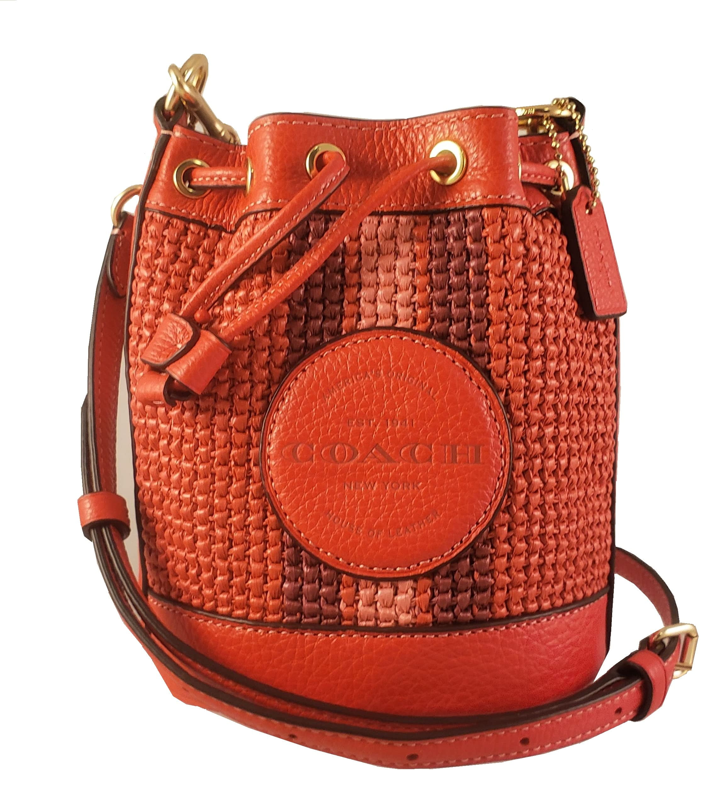 Coach - Mini Dempsey Bucket Bag - C9955 - Miami Red - Walmart.com