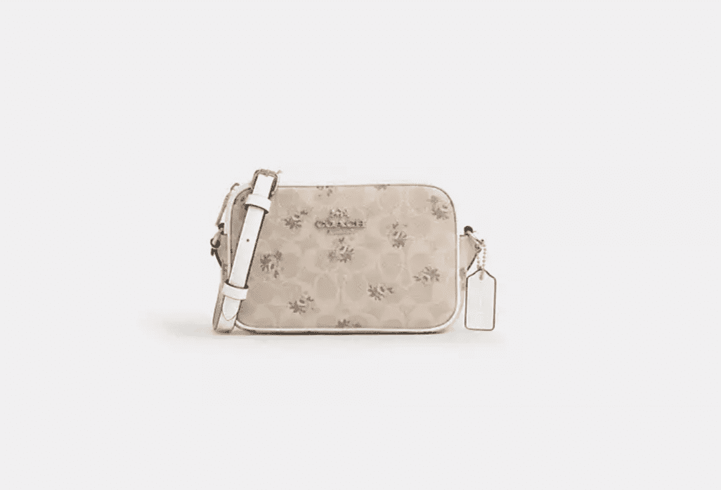 Coach Mini Jamie Crossbody In Signature Canvas With Floral Print ...