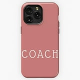 Coach Modern White Letter Design Simple Art iPhone Case 17 to 11 Pro ...