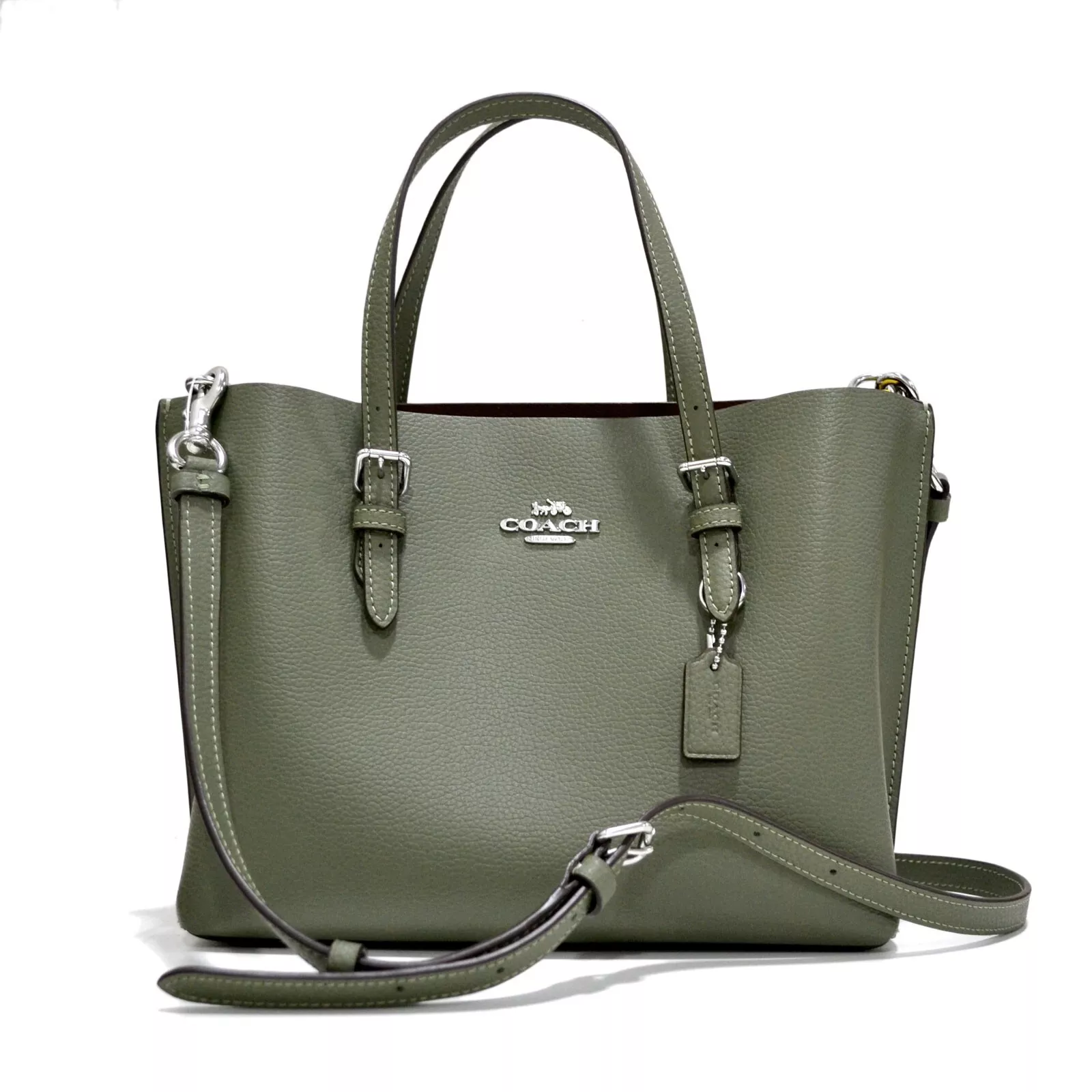 Coach Mollie Tote 25 (Silver/Dark Sage) - Walmart.com