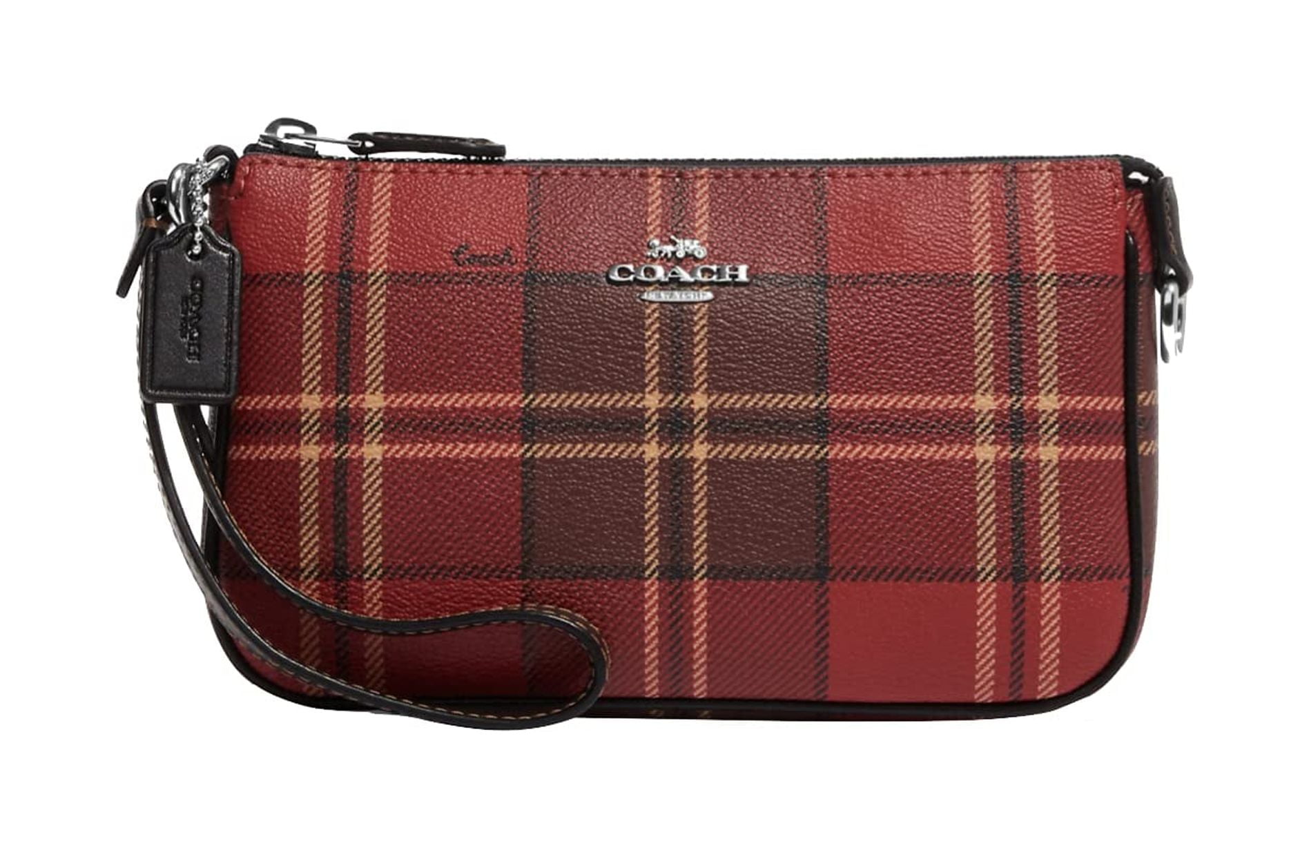Coach Nolita 19 In Signature Canvas (SV/Red/Black Multi) - Walmart.com