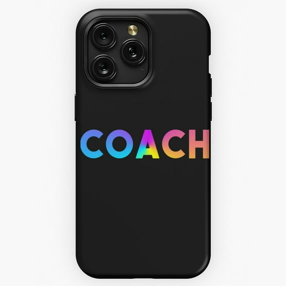 Coach Rainbow Logo Motivational Sports Graphic iPhone Case 17 through ...