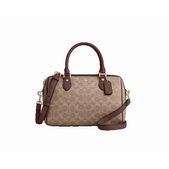Coach Rowan Satchel Bag In Signature Canvas - Walmart.com