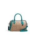Rowan Satchel In Signature Canvas (Khaki / Teal) - Walmart.com