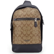 Coach 90400 Klare Crossbody In Signature Canvas With Rivets Light Khaki ...