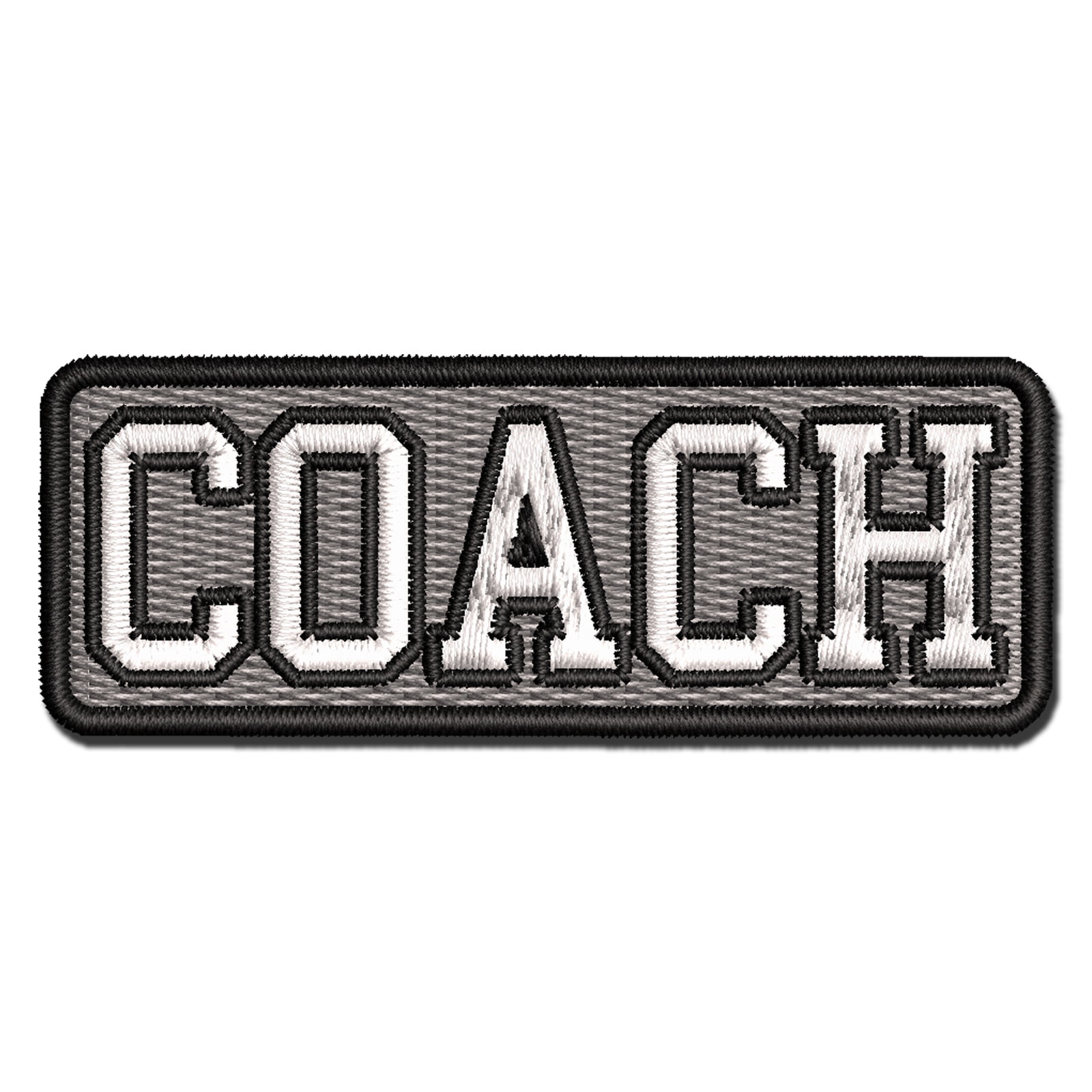 Coach Team Sports Label Applique Multi-Color Embroidered Iron-On Patch ...
