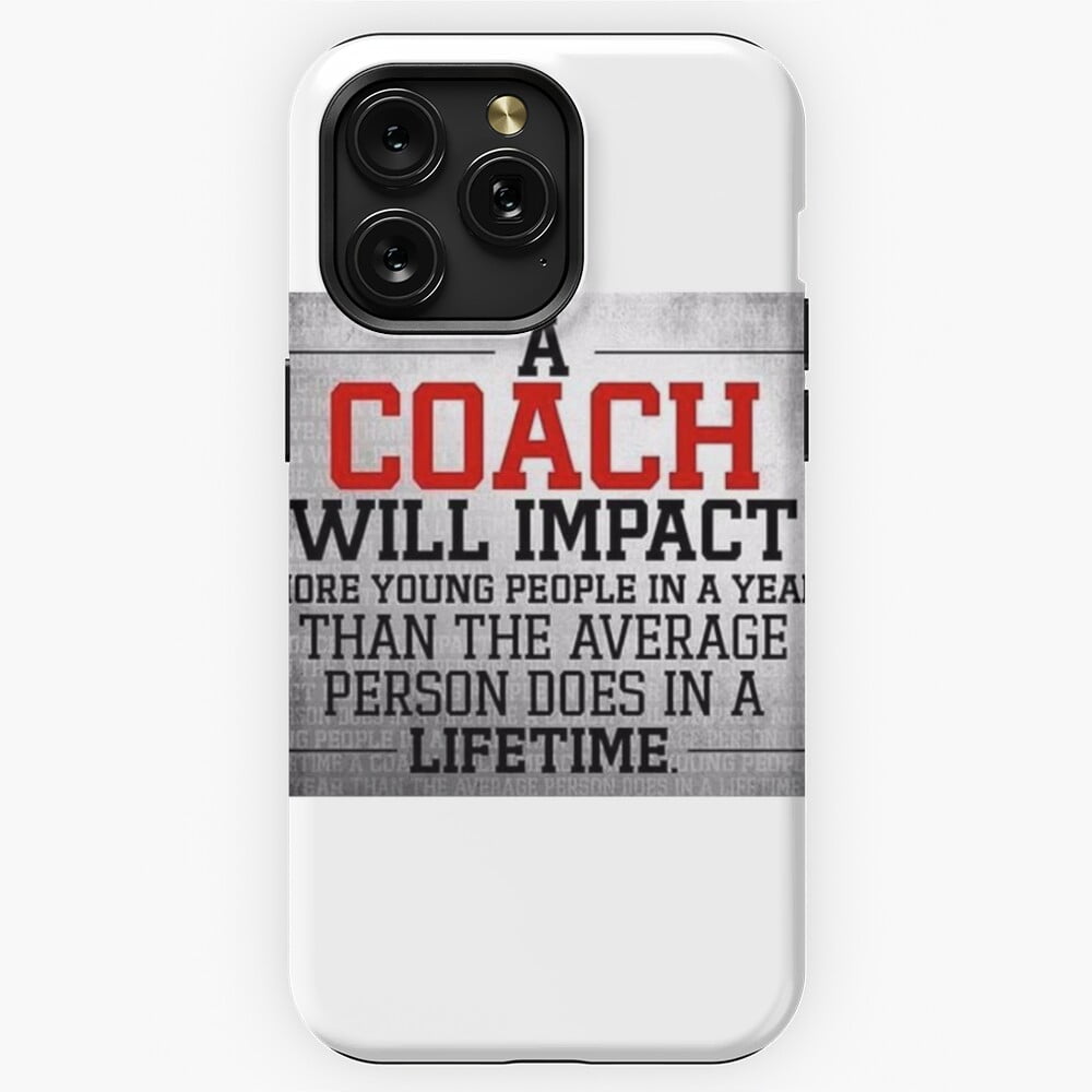 Coach Text Design Athletic Trainer Motivation iPhone Case 17 11 12 13 ...