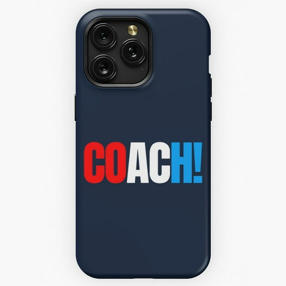 Coach Tim Walz Quote On Navy Political Print iPhone Case 17 11 12 13 14 ...
