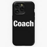 Coach Trainer Gift Minimal Word Design Print iPhone Case 17 through 11 ...