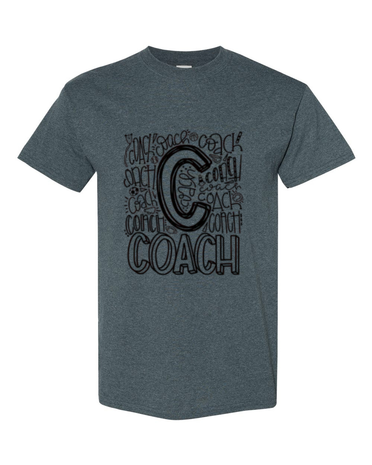 Coach Typography Sports Unisex T-Shirt Soccer Football Basketball ...