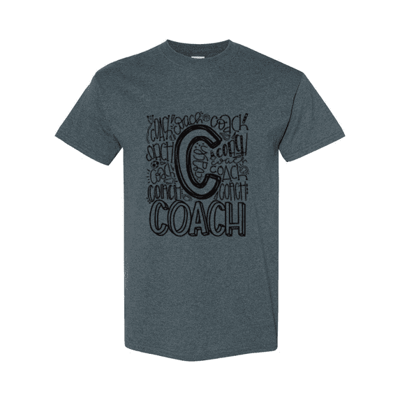 Coach Typography Sports Unisex T-Shirt Soccer Football Basketball ...