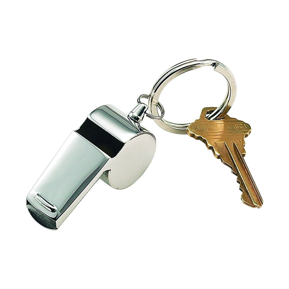 Coach Whistle Key Chain, Stainless Steel 2" L (pack Of 1) - Walmart.com