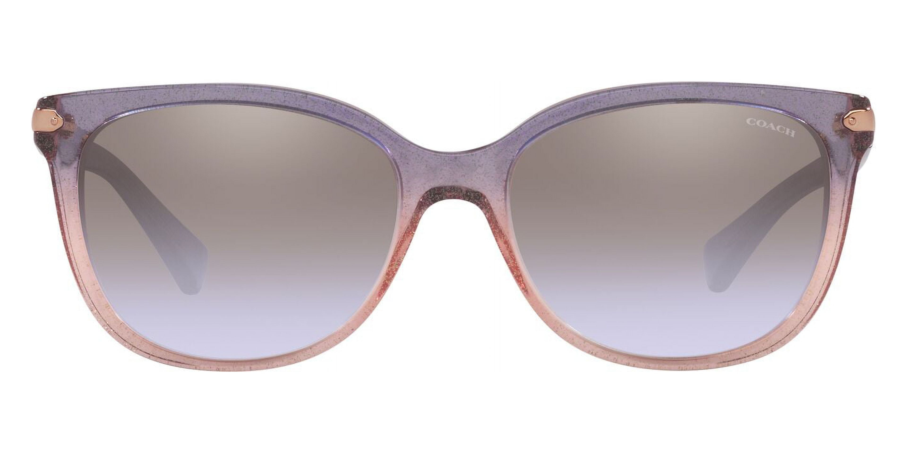 Coach Woman Sunglasses Shimmer Violet Peach Gradient Frame, Violet ...