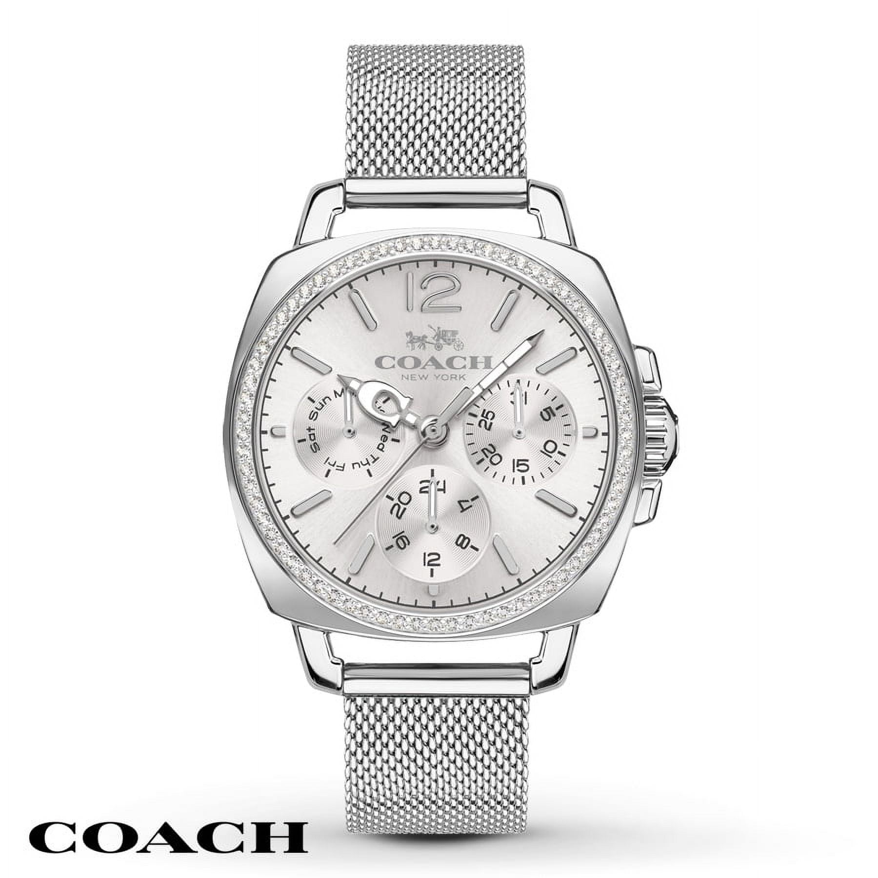 Coach Women's Boyfriend Mesh Stainless Steel Watch 34mm - Walmart.com