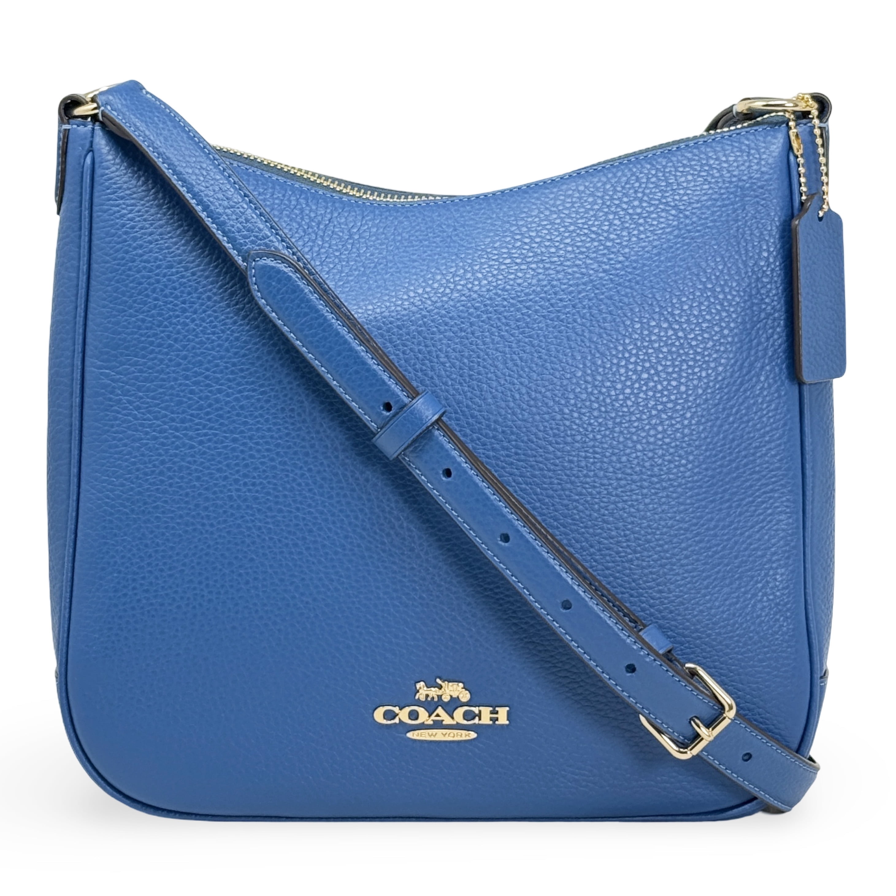 Coach Women's Ellie File Top Zip Crossbody Bag in Pebbled Leather ...