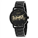 Coach Women's Grand, Stainless Steel Quartz Watch with Black Dial and ...