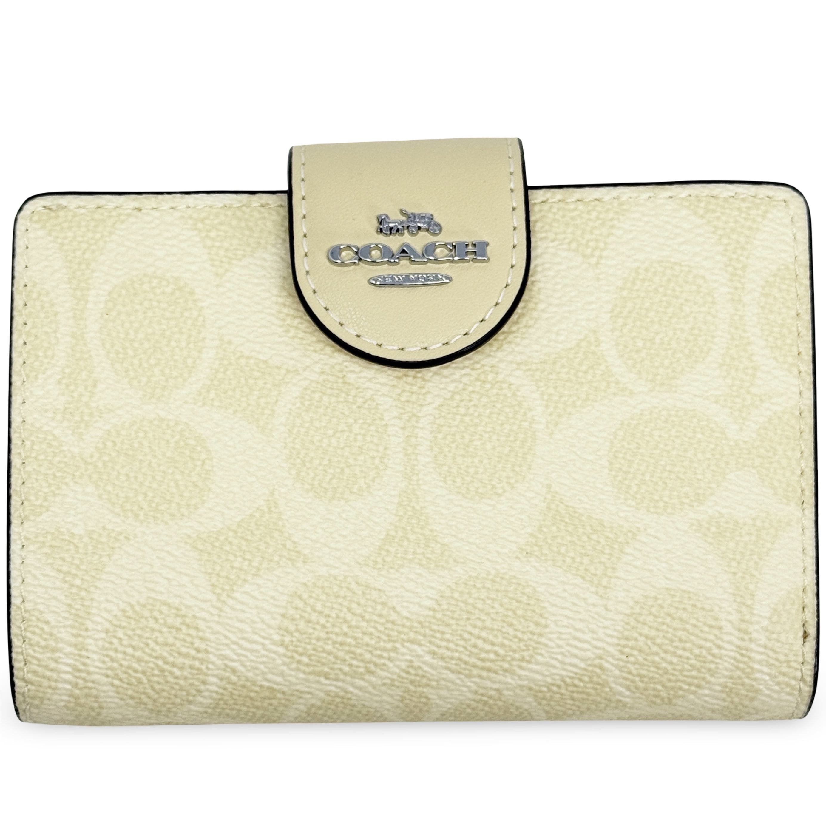Coach Women's Medium Corner Zip Wallet in Signature Canvas (Hay ...