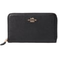 COACH IM/Black Medium ID Zip Wallet in Leather, Model CA733 - Walmart.com