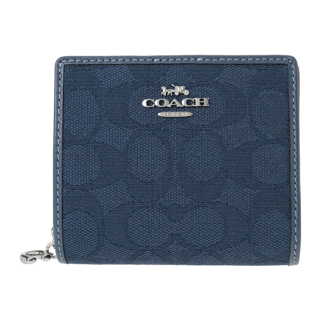 Coach Women's Medium Snap Wallet in Signature Jacquard (Denim / Dark ...