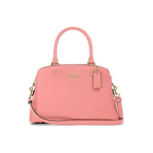 Coach Women's Mini Lillie Carryall (Crossgrain Leather - Candy Pink ...