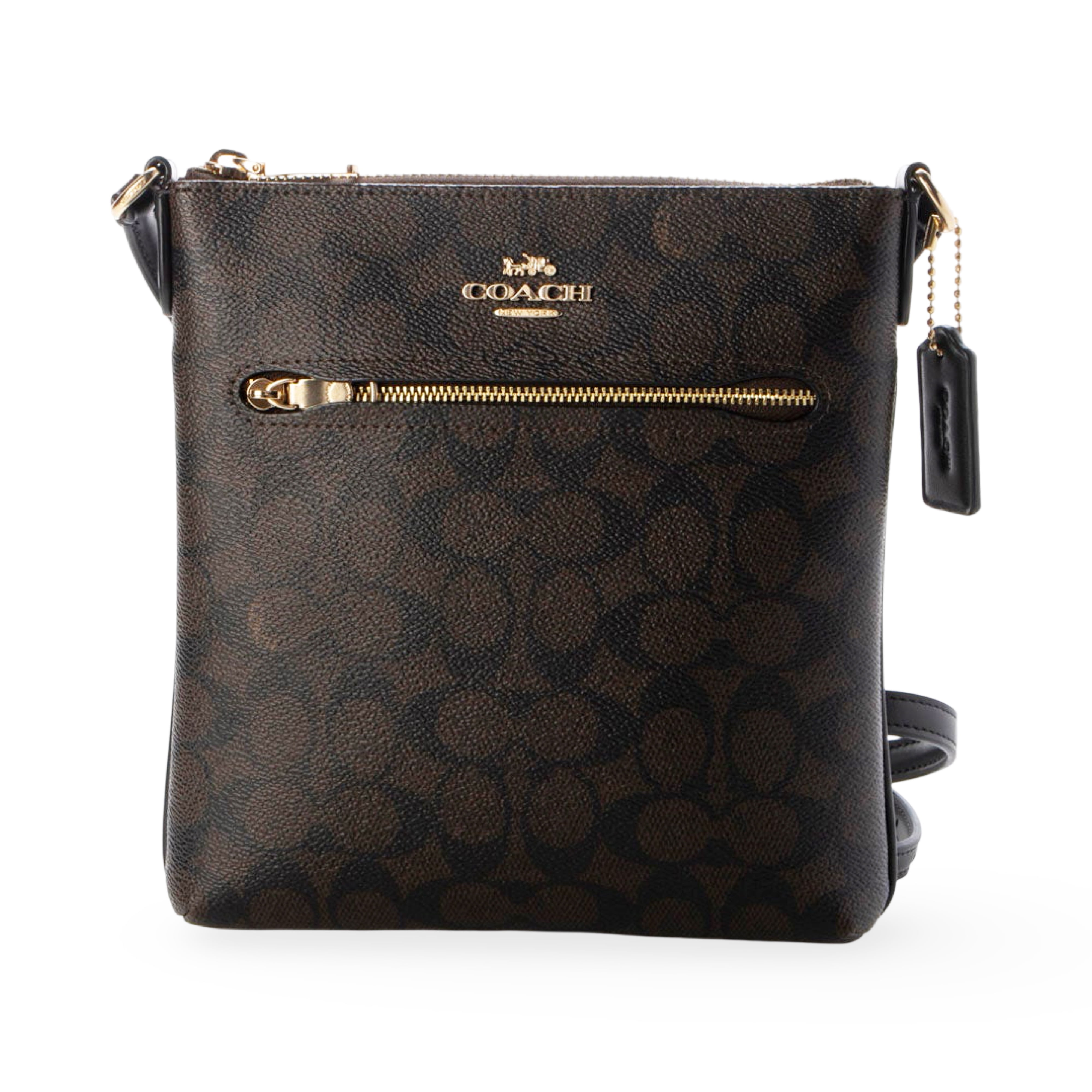 Coach Women s Mini Rowan Crossbody Bag Walnut Black Lightweight Coach Women s Mini Rowan Crossbody Bag Walnut Black Lightweight