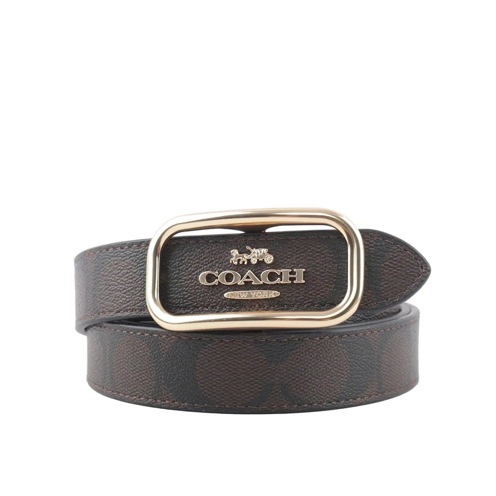 Coach Women's Morgan Rectangle Buckle Belt, 25 Mm, Medium - Walmart.com