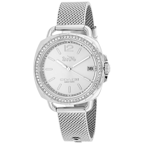 Coach Women's Tatum Stainless Steel Mesh Bracelet Watch - Walmart.com