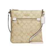 Coach 90400 Klare Crossbody In Signature Canvas With Rivets Light Khaki ...