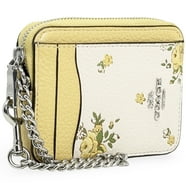 COACH Boxed Slim Accordion Zip Wallet Black/Gold One Size - Walmart.com