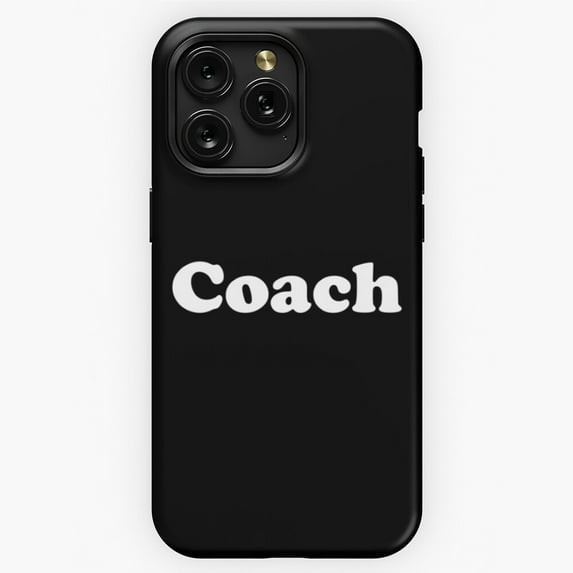 Coach Word Typography Trainer Gift Idea Design iPhone Case 17 11 12 13 ...