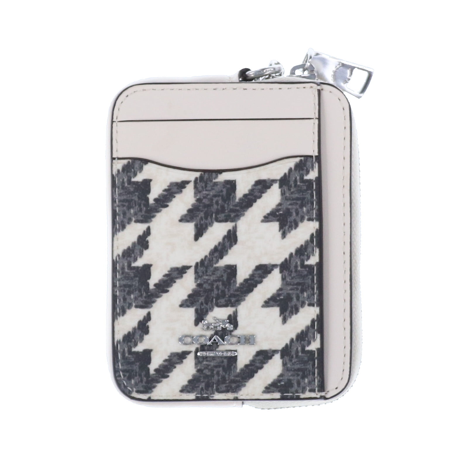 Coach Zip Card Case With Houndstooth Print - Walmart.com