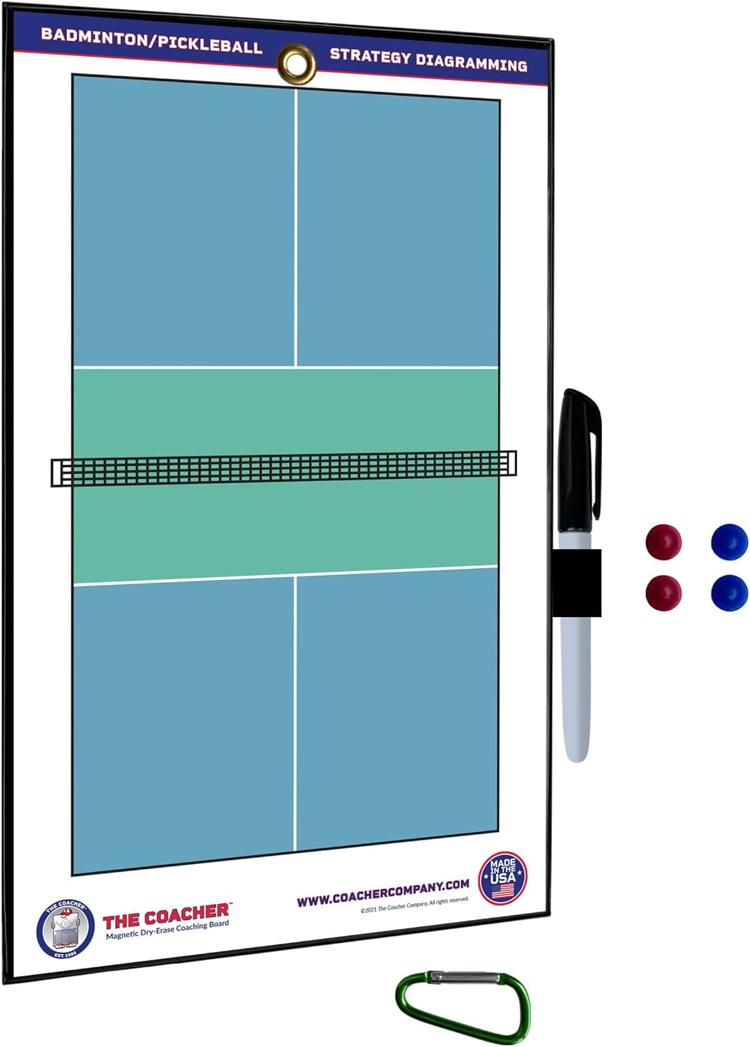 The Coacher, Magnetic Coaching Board, Premium Dry Erase, 8-1/2"x14 ...