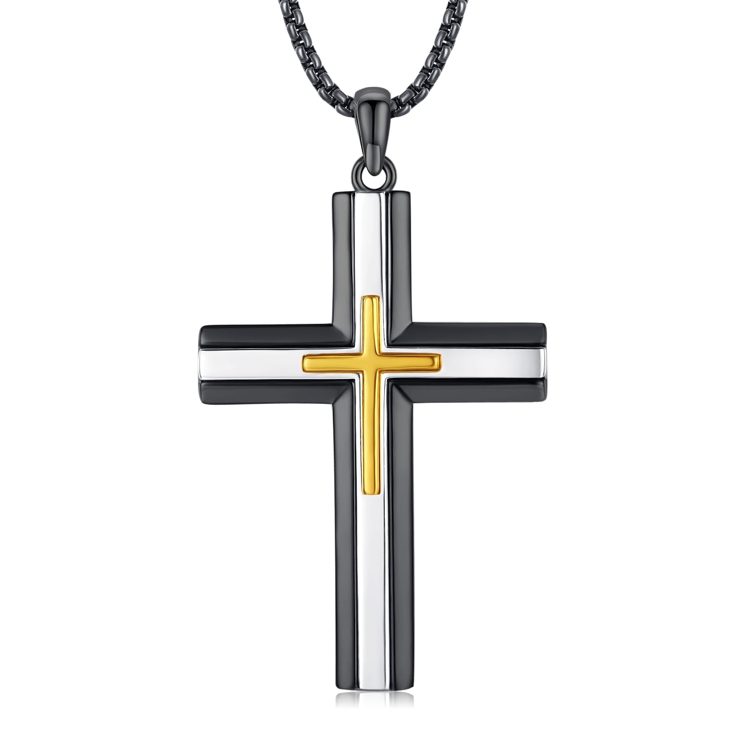 Coachuhhar Cross Necklace 925 Sterling Silver Cross Pendant Necklace ...