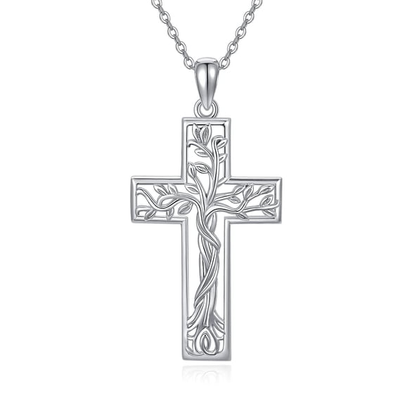 Cross Necklace 925 Sterling Silver Cross Jewelry Pendant Necklaces ...