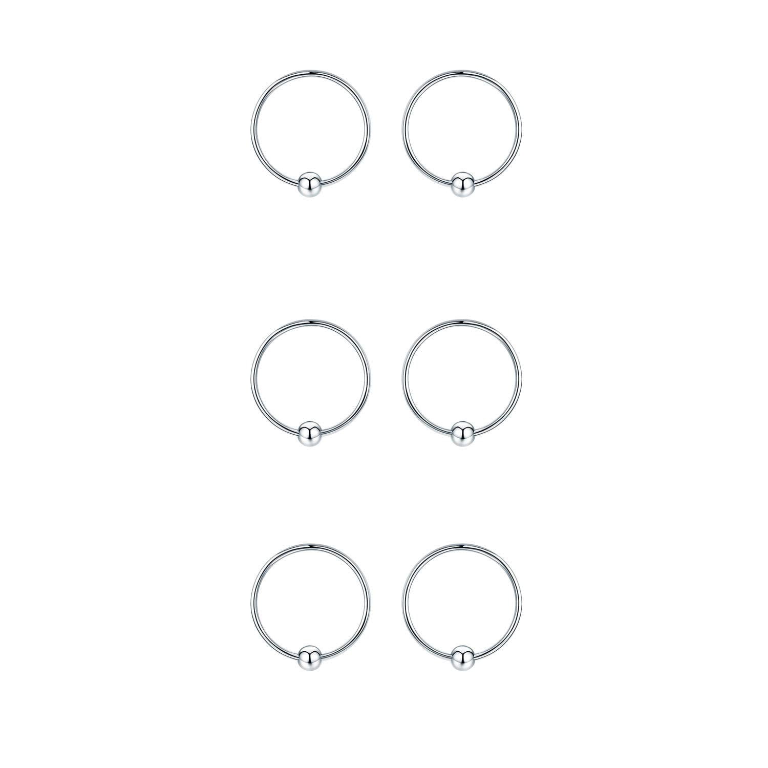 Coachuhhar Small Hoop Earrings Set 925 Sterling Silver Cartilage ...
