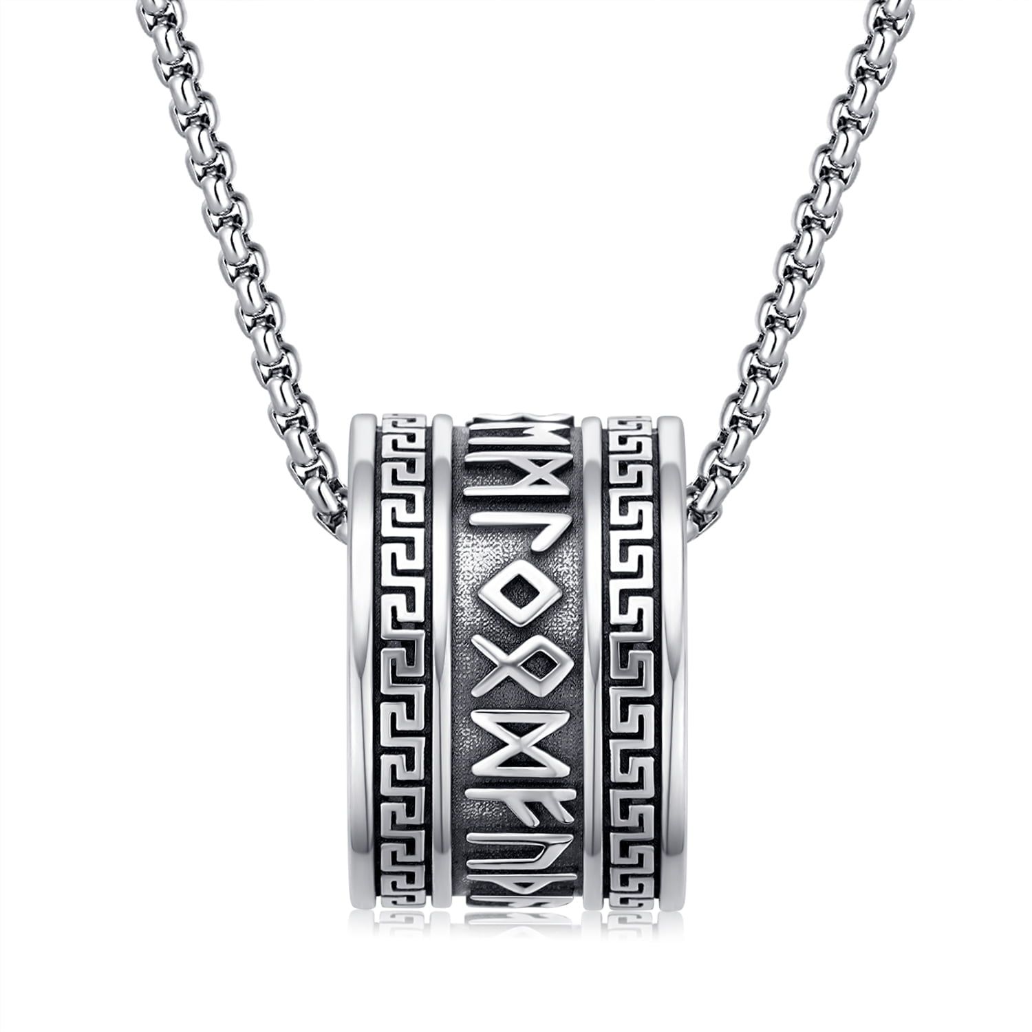 Coachuhhar Viking Necklace for Men 925 Sterling Silver Viking Rune ...