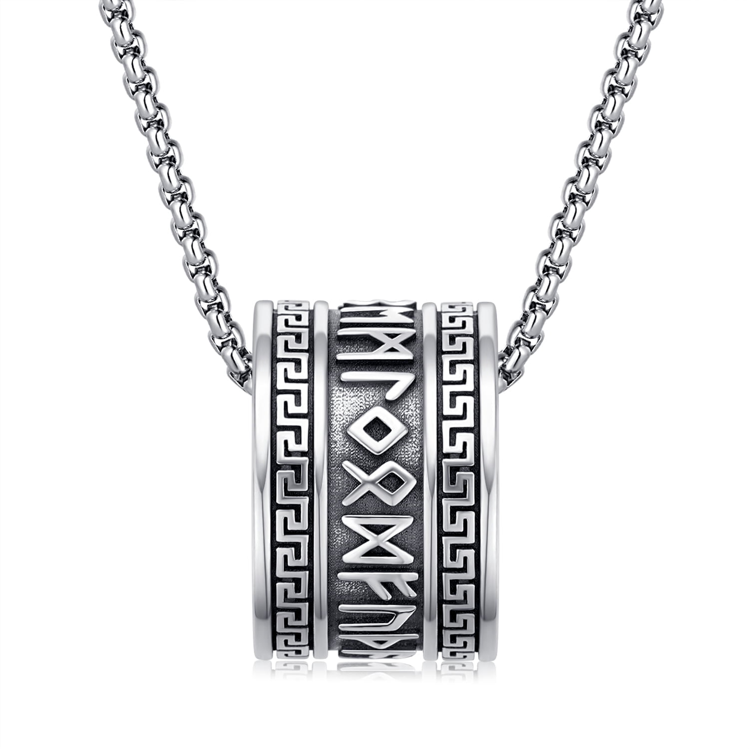 Coachuhhar Viking Necklace for Men 925 Sterling Silver Viking Rune ...