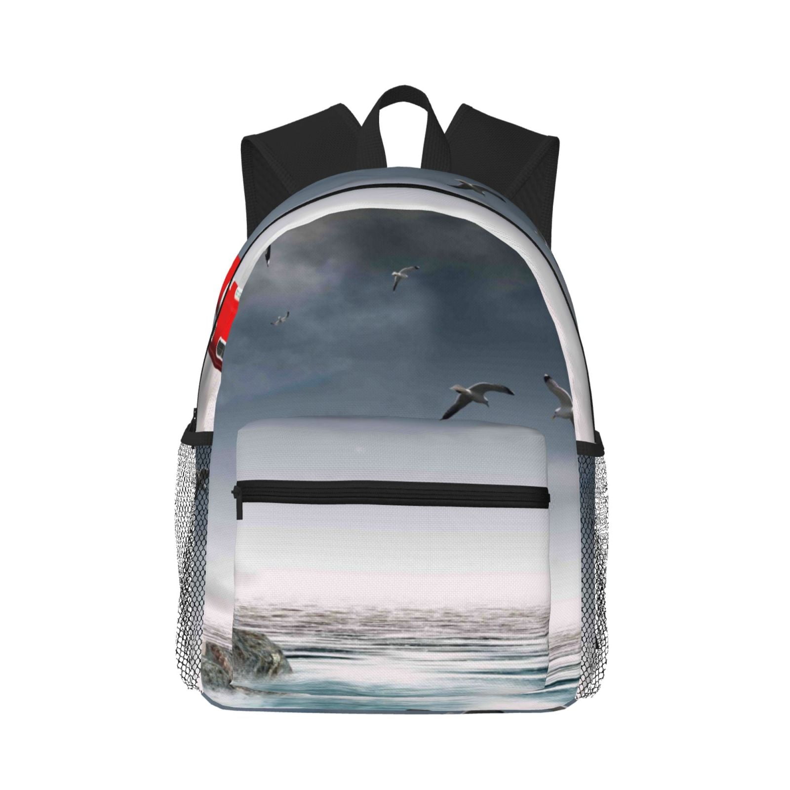 Coaee 3d Lighthouse in the Surf Light Casual Backpack Daily use ...