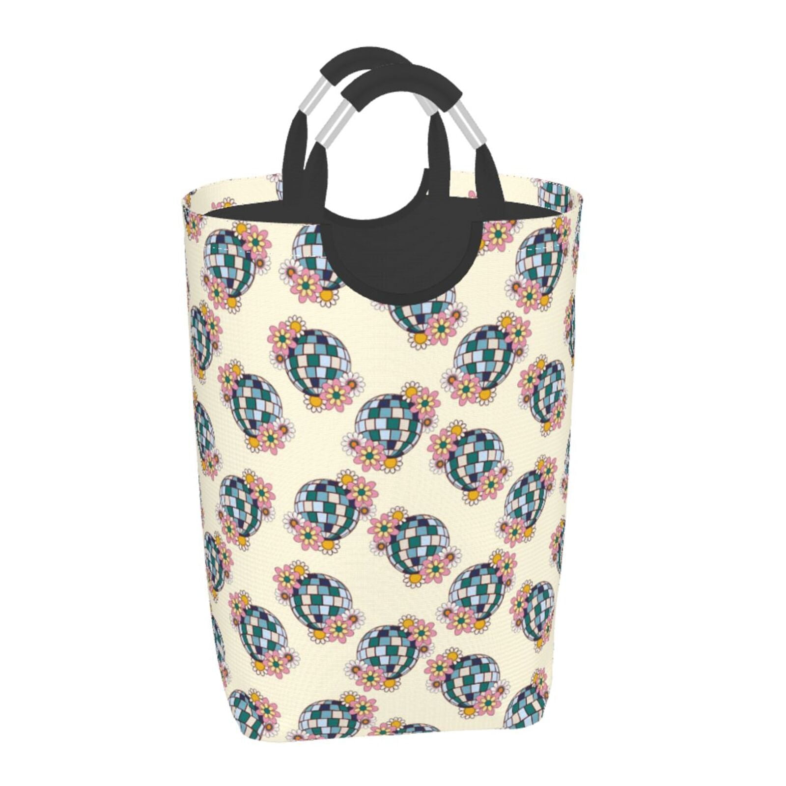 Coaee 70s Disco Ball for 50L Laundry Baskets with Handles, Collapsible ...