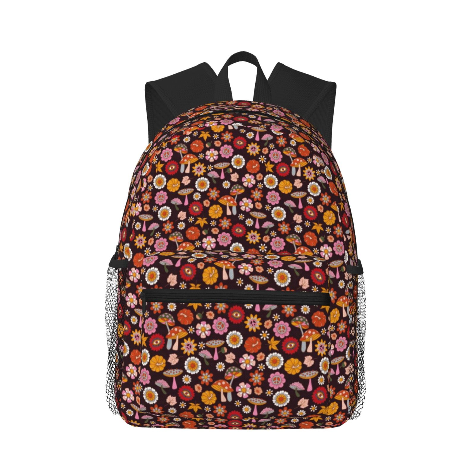 Coaee 70s Groovy Hippie Retro for Classical Basic Travel Backpack ...