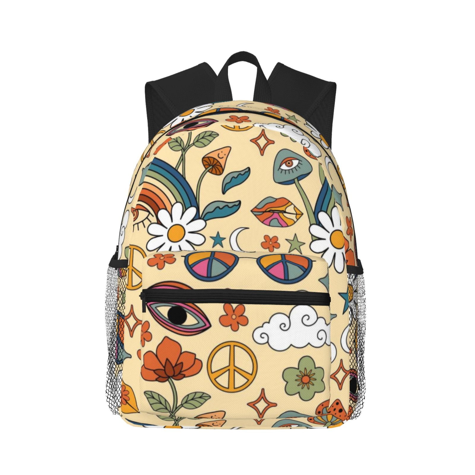 Coaee 70s Hippie Style Light Casual Backpack Daily use backpack ...