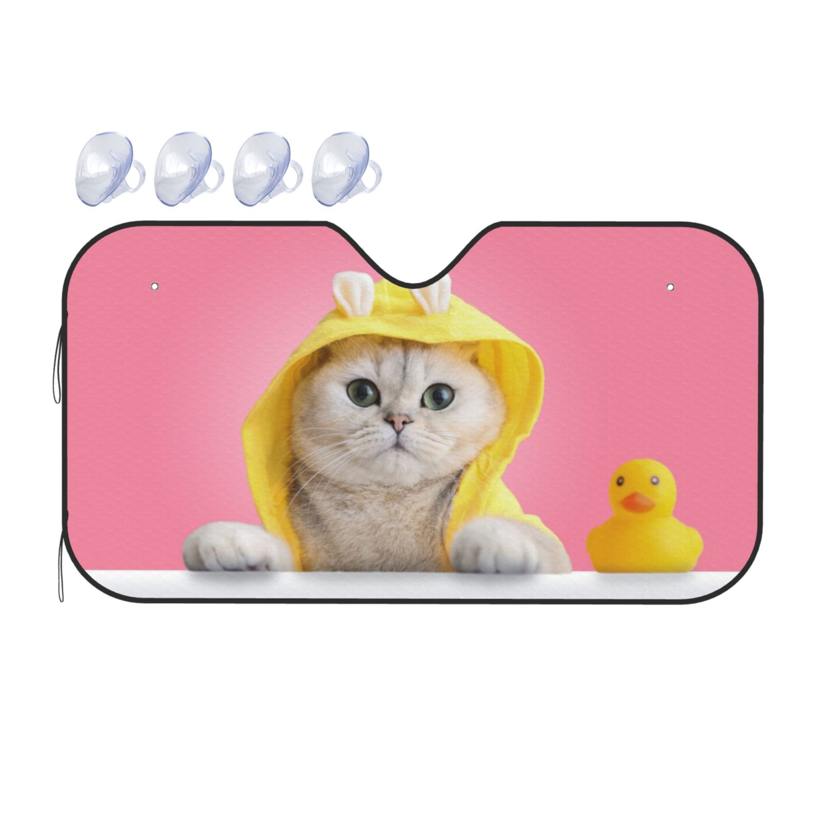 Coaee A Funny Cat for Car Sunshade Windshield Sun Shade Reflect UV Sun ...