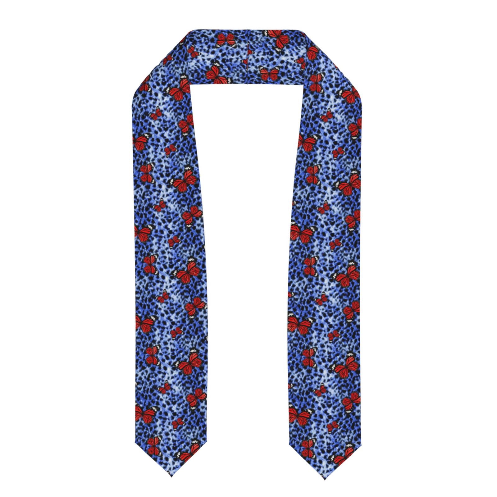 Coaee Abstract Colorful Butterflies Graduation Stole, Unisex, 72" Long ...